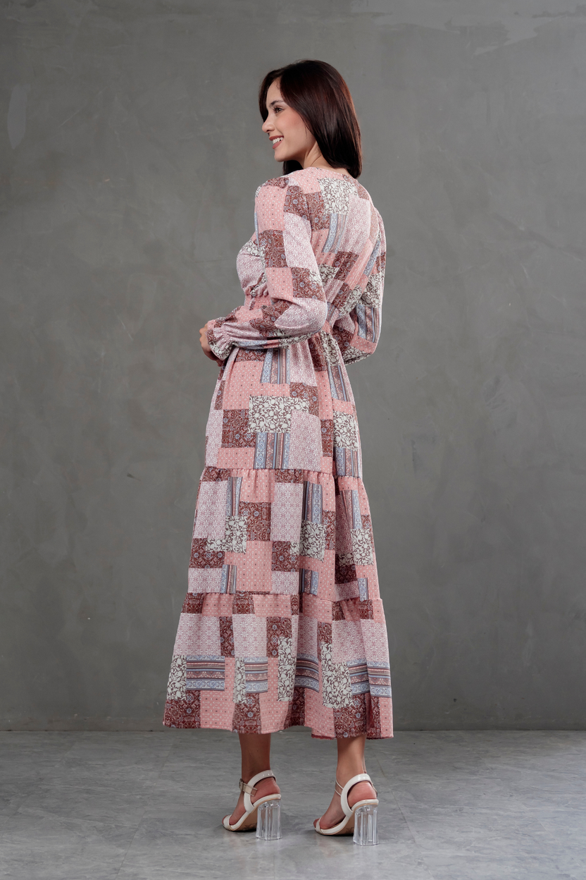Maxivestido Lara Patchwork – Emorena